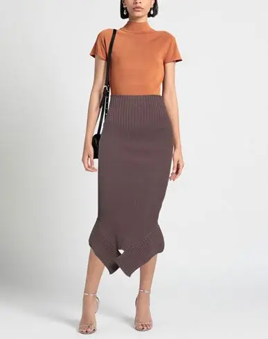 ANDREĀDAMO Knitted Midi Pencil Skirt