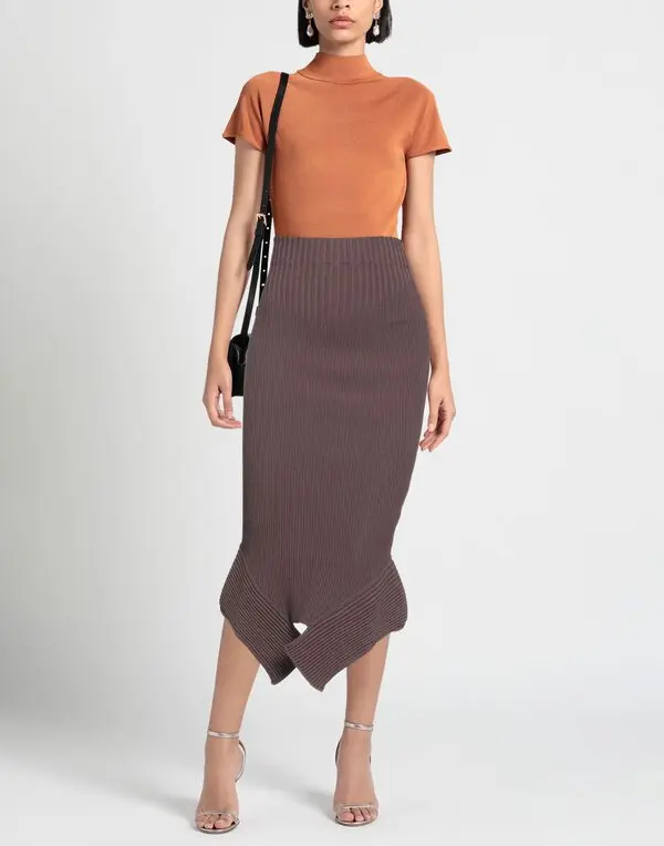 ANDREĀDAMO Knitted Midi Pencil Skirt