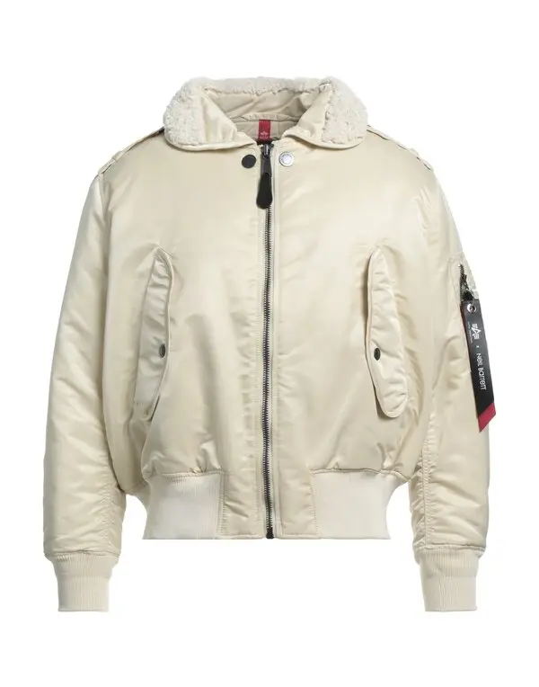 Alpha Industries X Neil Barrett Jacket Nylon In Beige - 86% Off