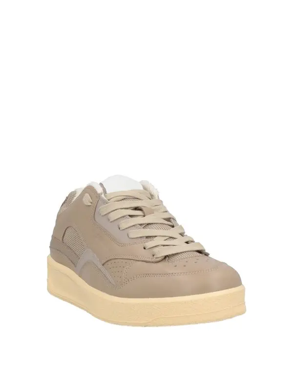 JIL SANDER Sneakers Emerald Size Leather, Textile Fibers
