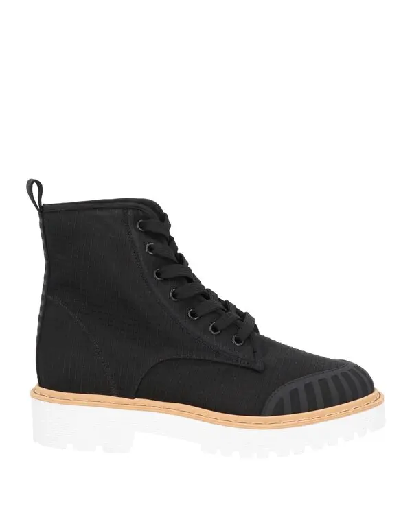 Hogan Textile Ankle Boots - Black