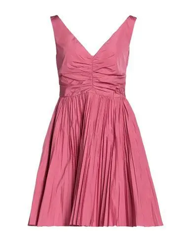 Red Valentino Mini Pleated Taffeta Dress