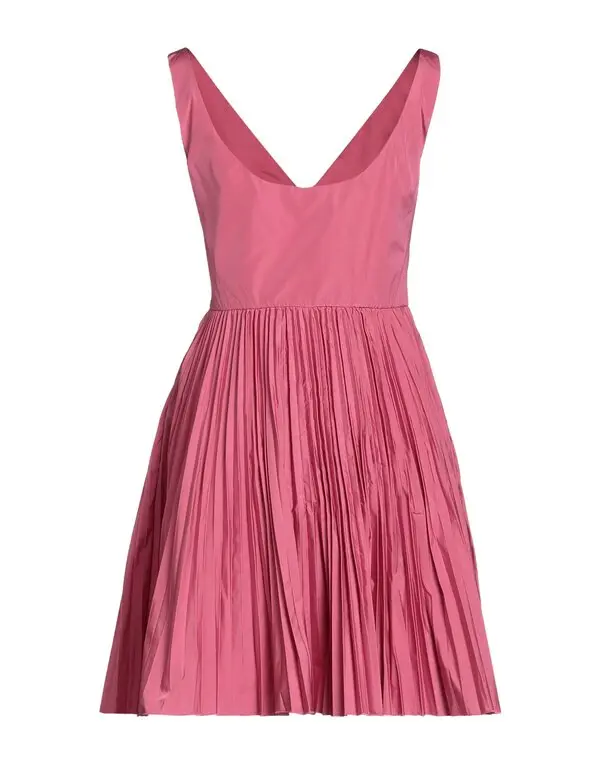 Red Valentino Mini Pleated Taffeta Dress
