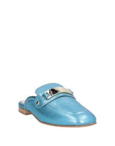 BALDININI Leather Mules - Blue