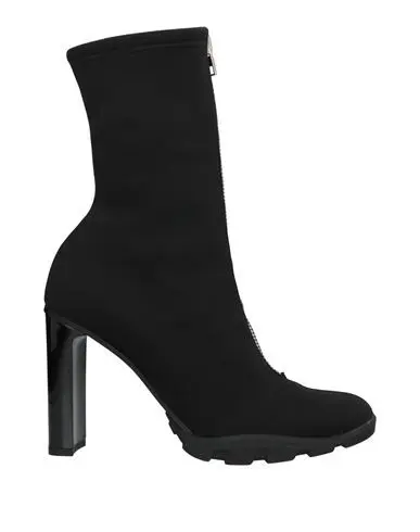 Alexander McQueen Ankle Boots Size Textile Fibers - Black
