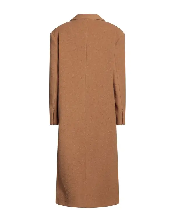 Sandro Double-breasted Wool Blend Coat