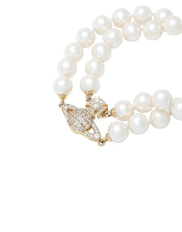 VIVIENNE WESTWOOD Pearl And Cubic Zirconia Bracelet