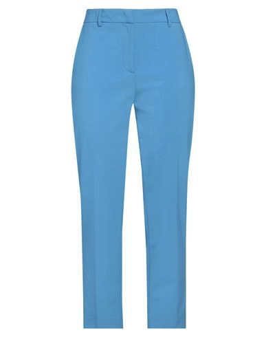 GRIFONI Pants Azure Size Polyester, Virgin Wool, Elastane - Blue