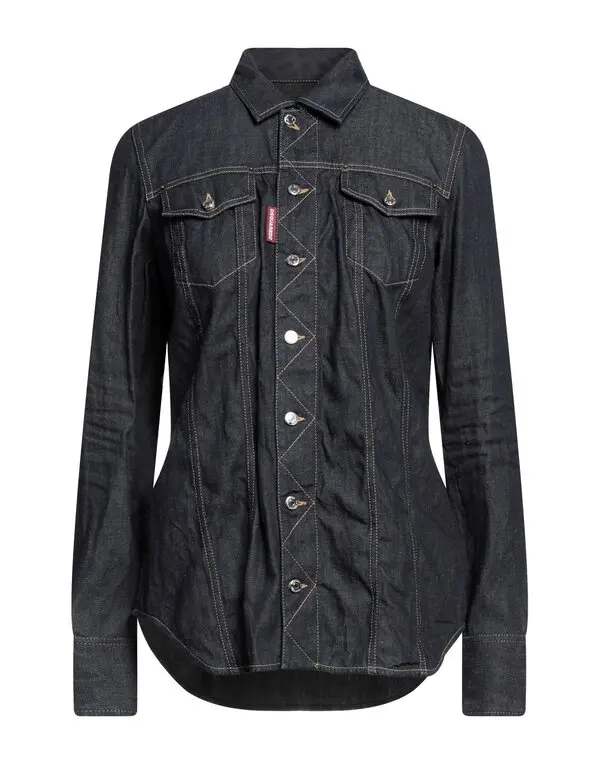 Dsquared2 Denim Shirt In Cotton And Hemp