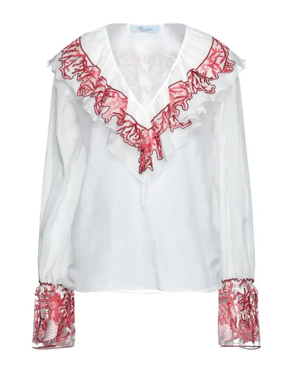 Blumarine Lace Woven Top