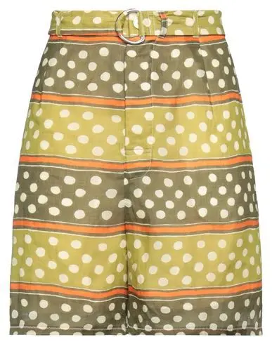 Marni Patchwork Bermuda Shorts - Sage Green