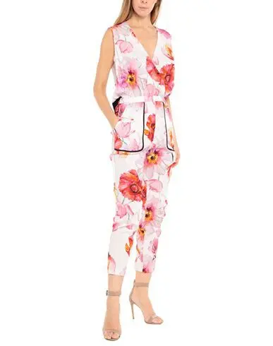 VDP VIA DELLE PERLE Club Jumpsuit In Silk And Acetate - White