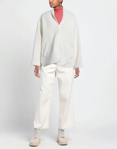 VIRNA DRÒ Single-breasted Twill Jacket - Ivory
