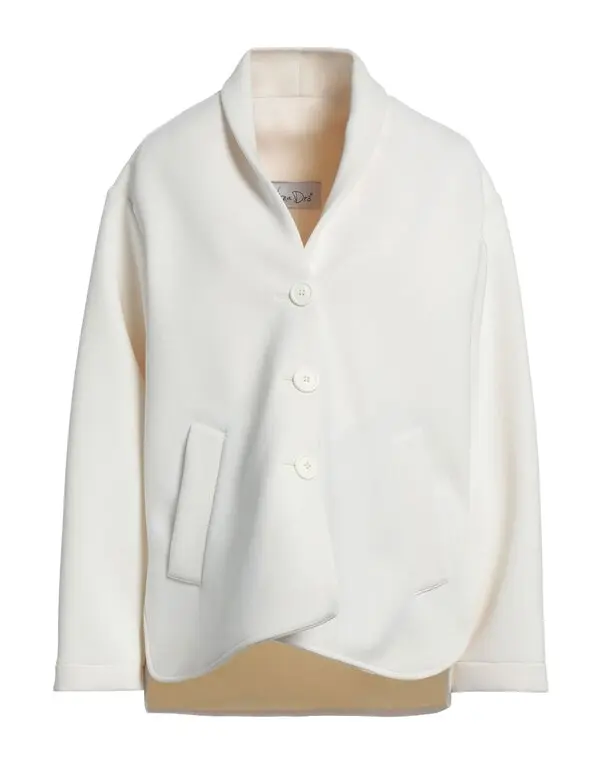 VIRNA DRÒ Single-breasted Twill Jacket - Ivory