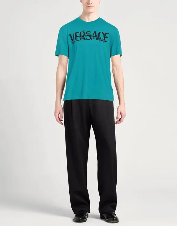 Versace T-shirt Size Cotton - Blue