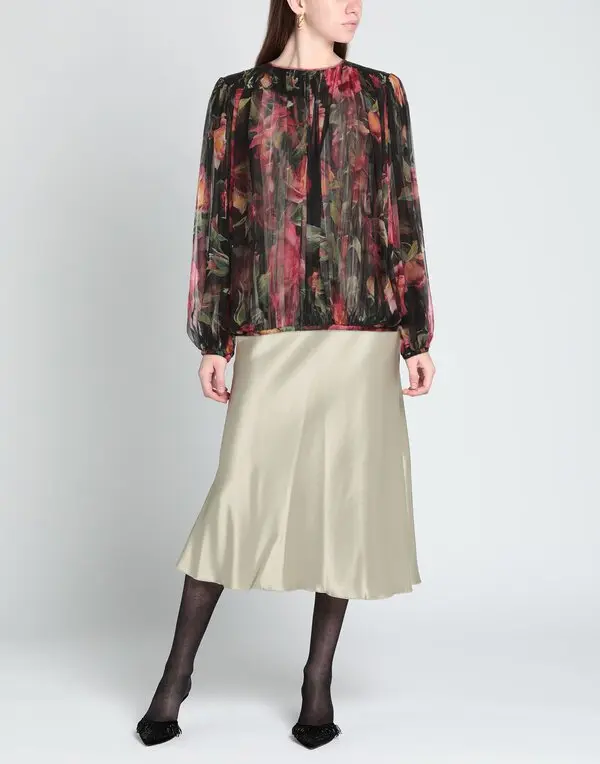 Dolce & Gabbana Floral Print Silk Blouse