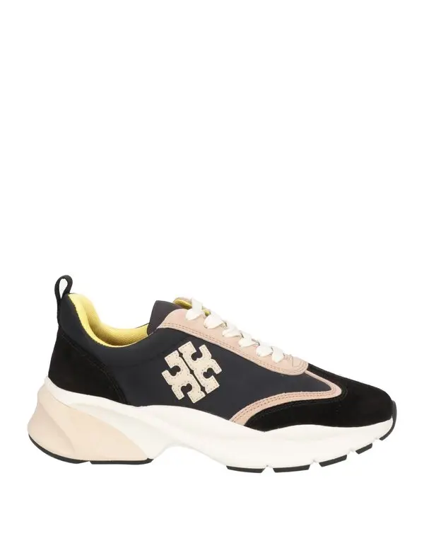 Tory Burch Sneakers In Textile Fibers And Leather - Black