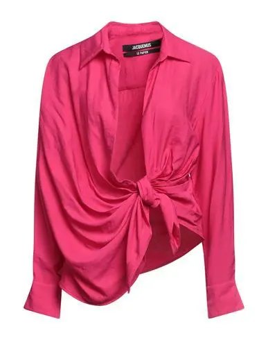 Jacquemus Draped Viscose Polyamide Shirt - Pink