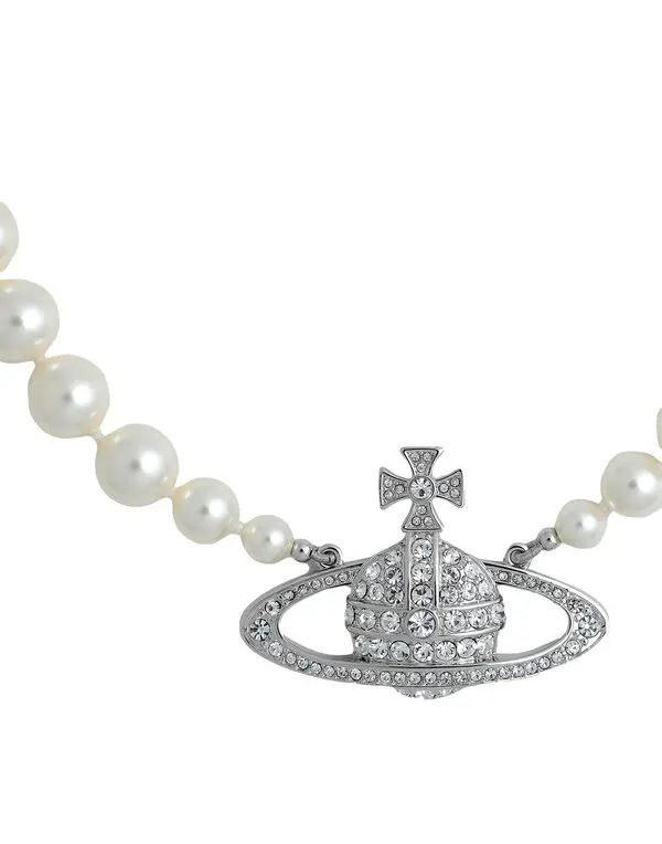 VIVIENNE WESTWOOD Ivory Brass Necklace