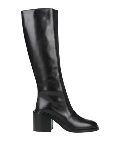 JIL SANDER Leather Boots - Black