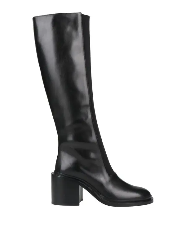 JIL SANDER Leather Boots - Black