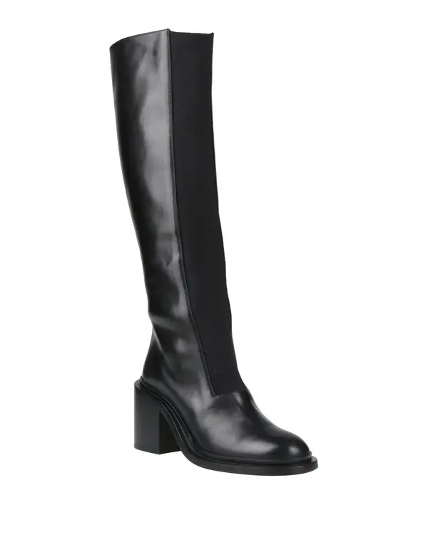 JIL SANDER Leather Boots - Black