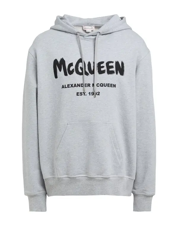 Alexander McQueen Cotton-elastane Fleece Sweatshirt - Grey