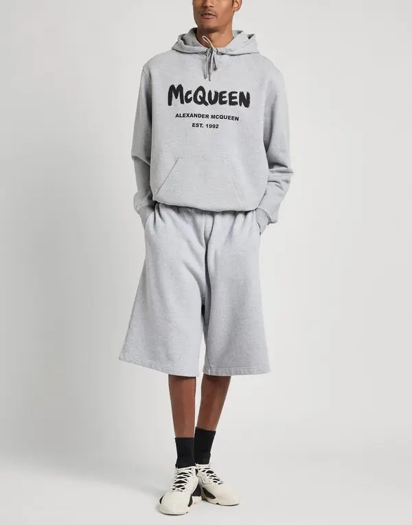 Alexander McQueen Cotton-elastane Fleece Sweatshirt - Grey