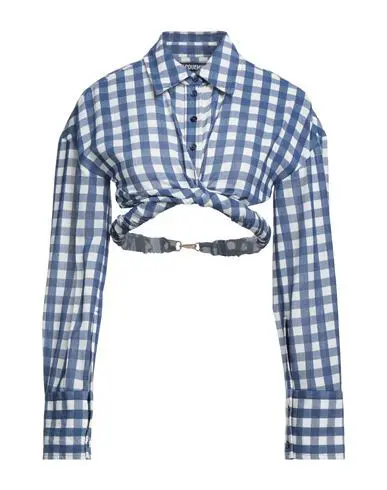 Jacquemus Woven Checked Shirt - Blue