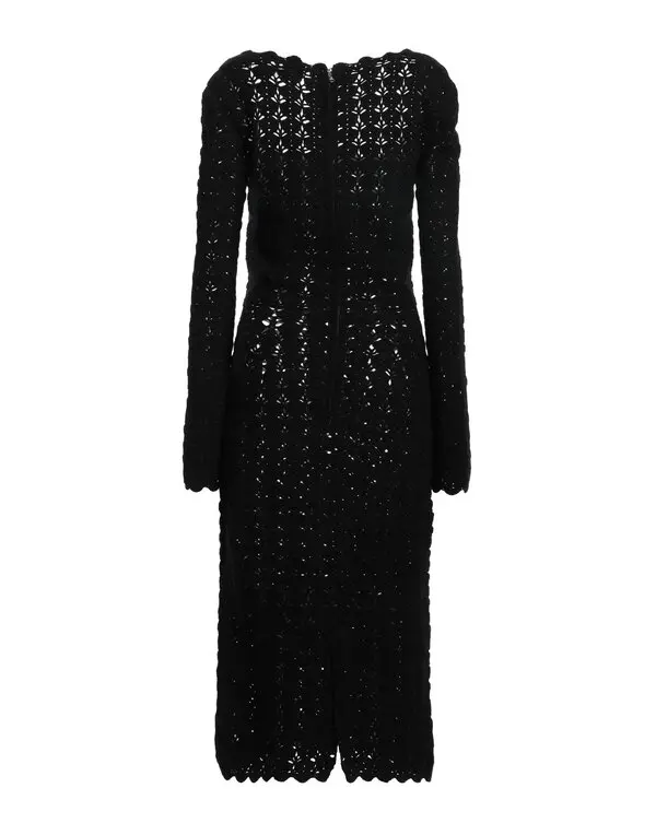 Dolce & Gabbana Midi Dress In Virgin Wool And Cashmere