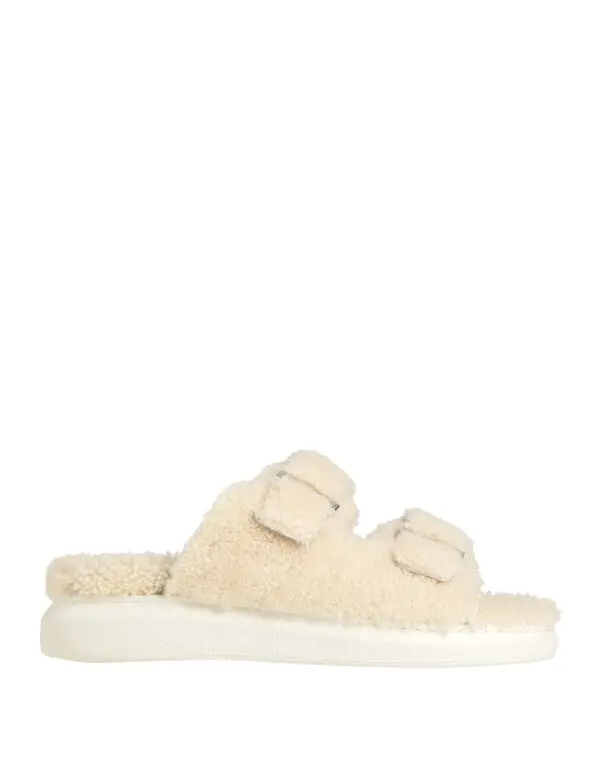Alexander McQueen Sandals In Leather - White
