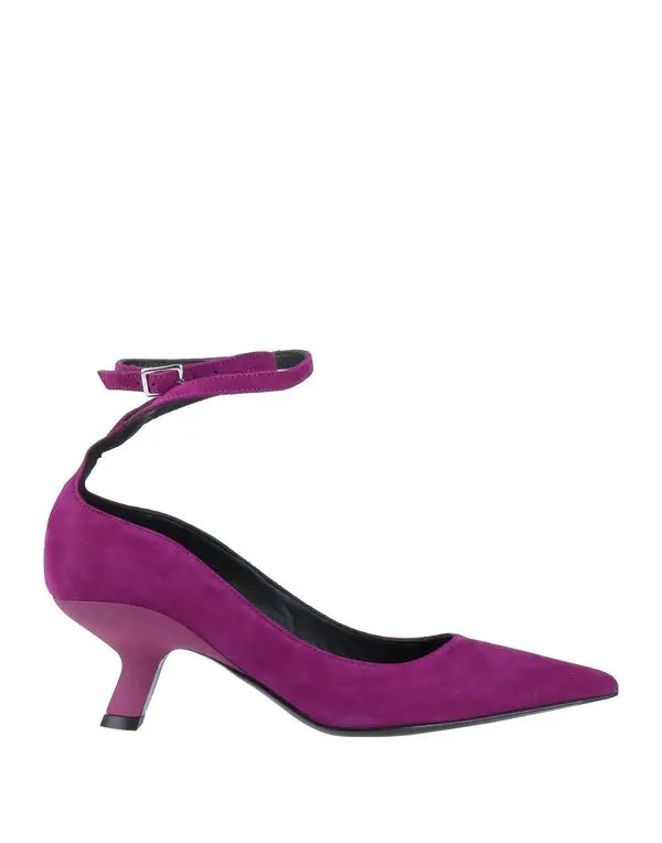 VIC MATIE Leather Pumps - Purple