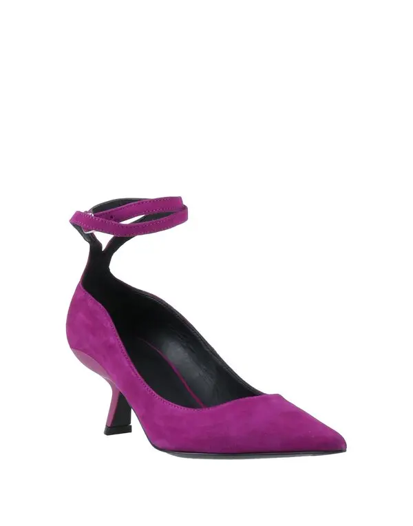 VIC MATIE Leather Pumps - Purple