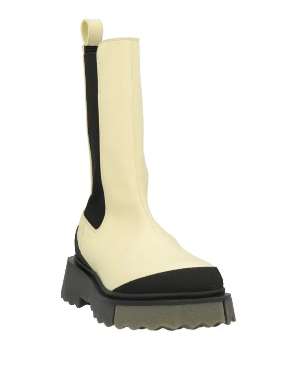 Off-White Calfskin Chelsea Boots