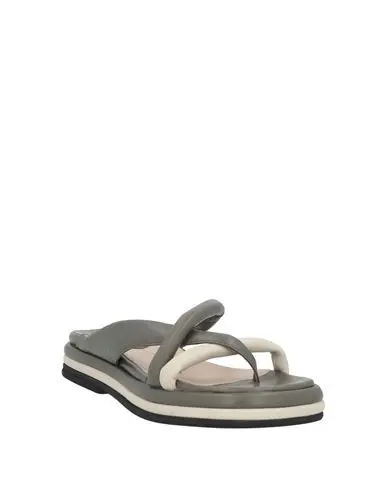 IXOS Leather Thong Sandals - Military Green