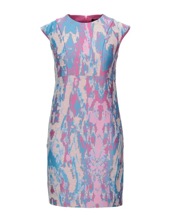 Byblos Jacquard Mini Dress - Azure
