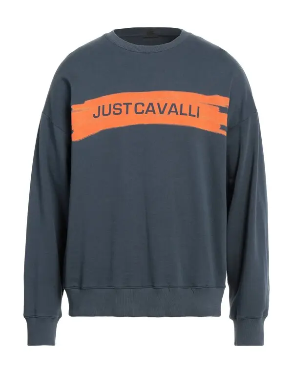 Just Cavalli Cotton Blend Sweatshirt - Grey