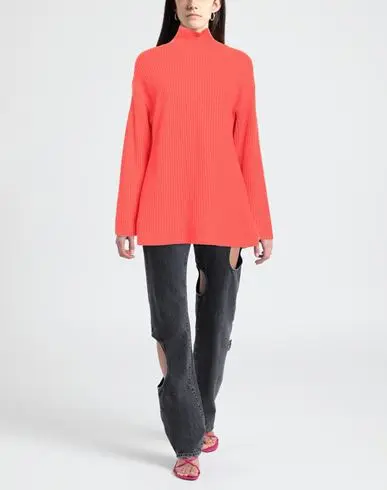 JUCCA Turtleneck Knit Top - Tomato Red