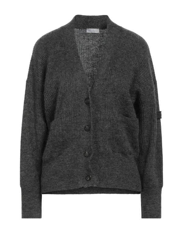 Brunello Cucinelli Cardigan Size Mohair Wool, Polyamide, Wool, Metallic Fiber, Ecobrass