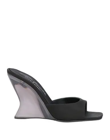 EVANGELIE SMYRNIOTAKI X SERGIO ROSSI Textile Fibers Slide Sandals