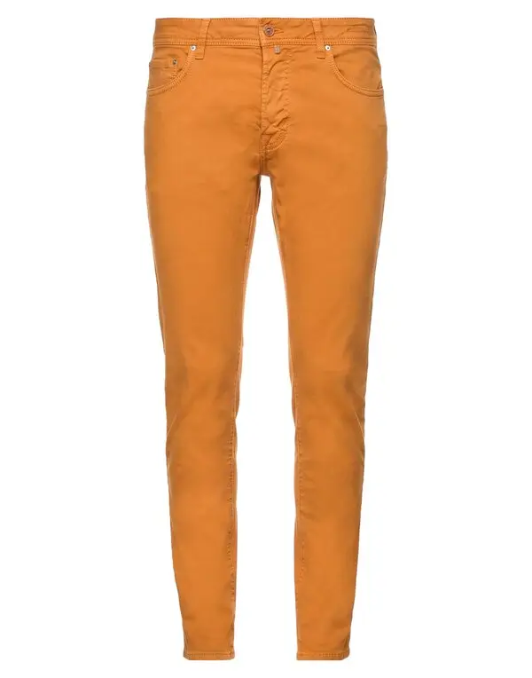 JACOB COHЁN Pants Rust Size Cotton, Elastane