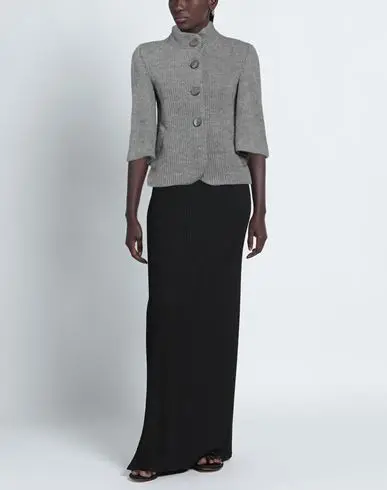 EMMA & GAIA Knitted Peplum Jacket - Grey