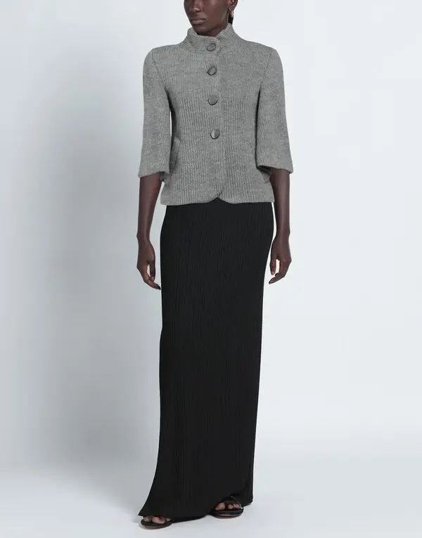 EMMA & GAIA Knitted Peplum Jacket - Grey
