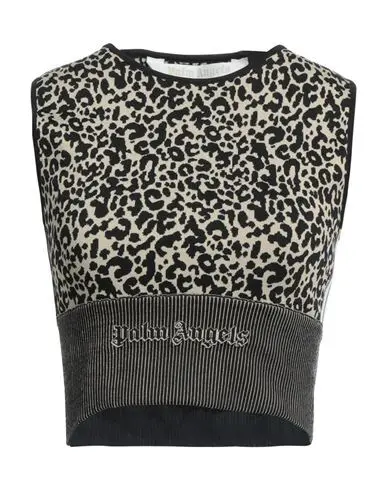Palm Angels Leopard-print Sleeveless Sweater