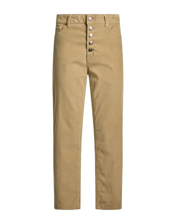 DONDUP Cropped Tapered Corduroy Pants - Grey