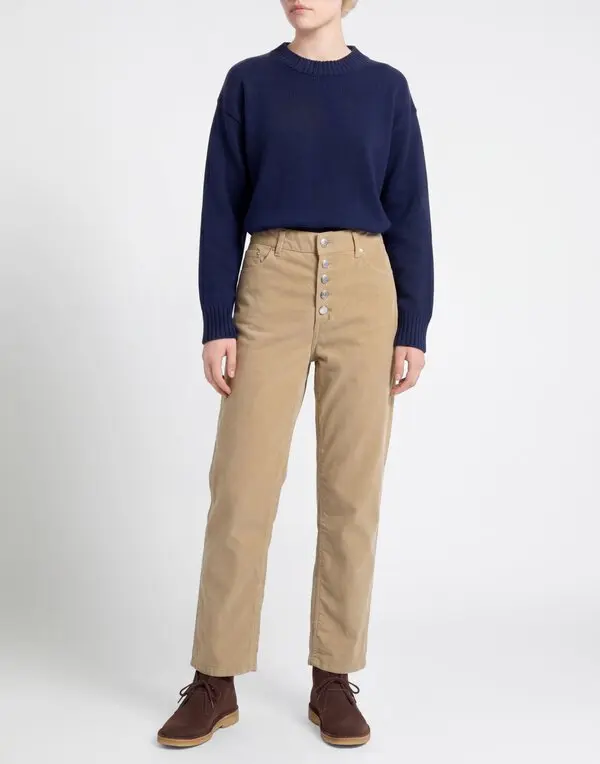 DONDUP Cropped Tapered Corduroy Pants - Grey