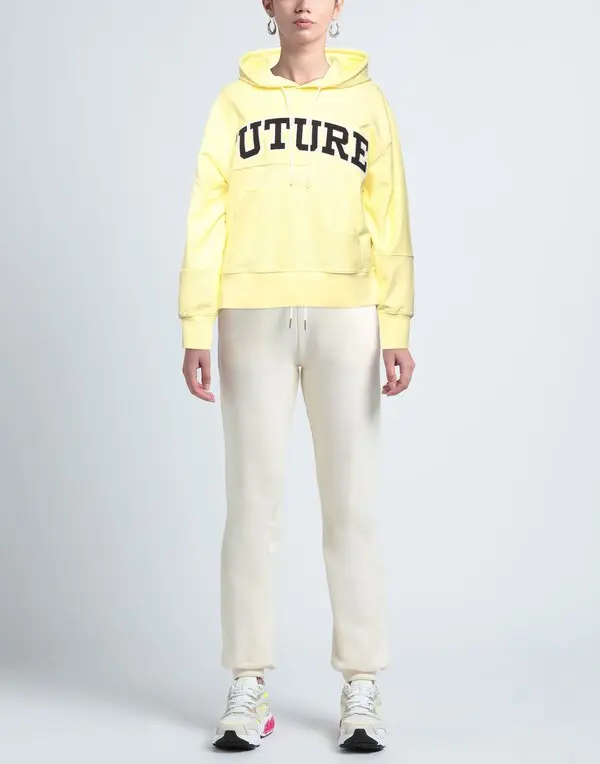 MSGM Organic Cotton Embroidered Sweatshirt - Yellow