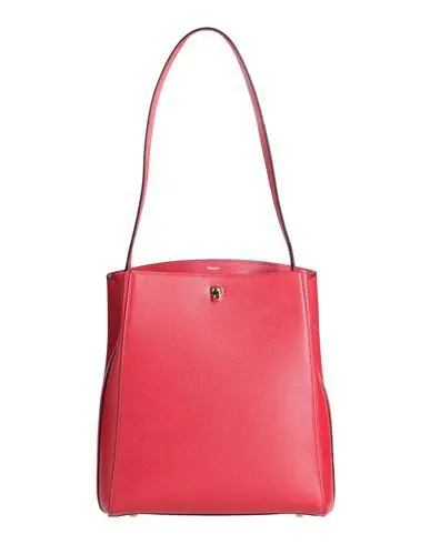 VALEXTRA Sky Pebbled-leather Tote - Red