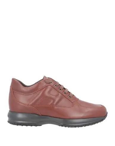 Hogan Interactive Leather Sneakers - Brown
