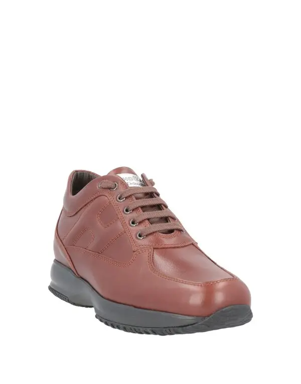 Hogan Interactive Leather Sneakers - Brown